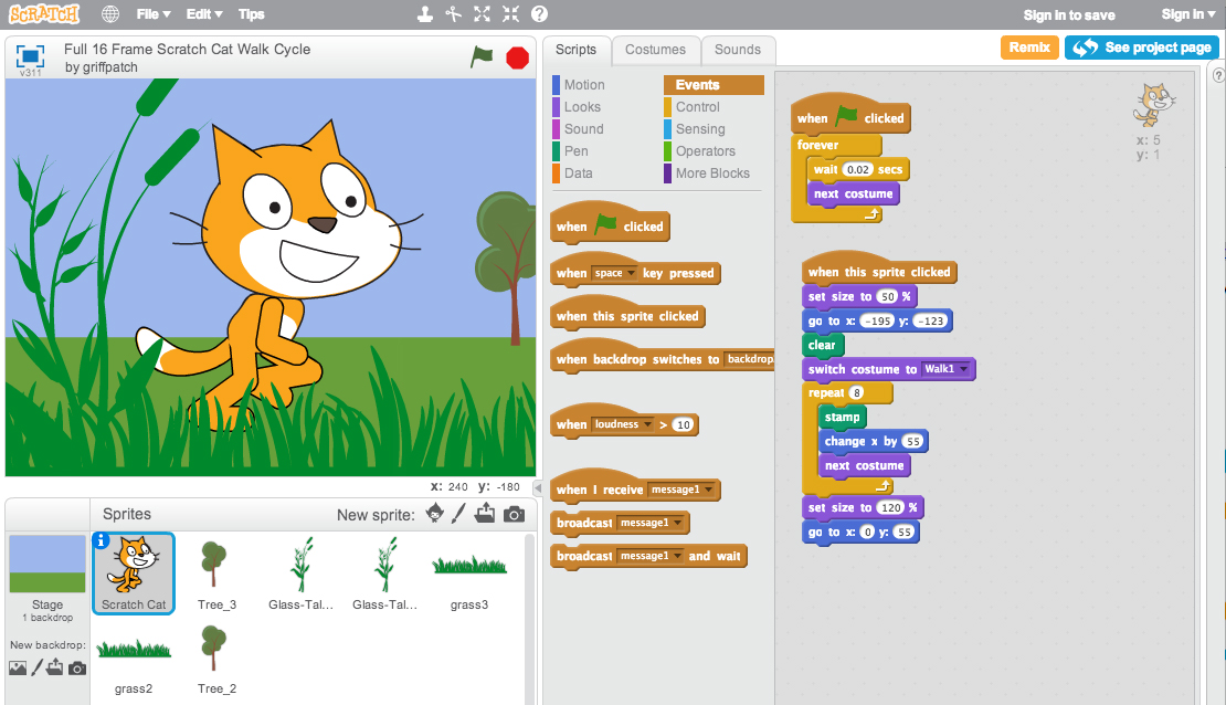 Scratch :: Programovani
